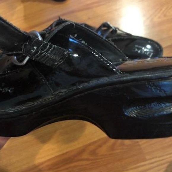 boc | Shoes | Boc Black Patent Leather Nurse Shoes Clogs | Poshmark